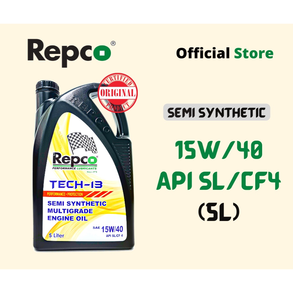 Repco Tech-13 15W/40 API SL/CF 4 Semi Synthetic Multigrade Engine Oil ...