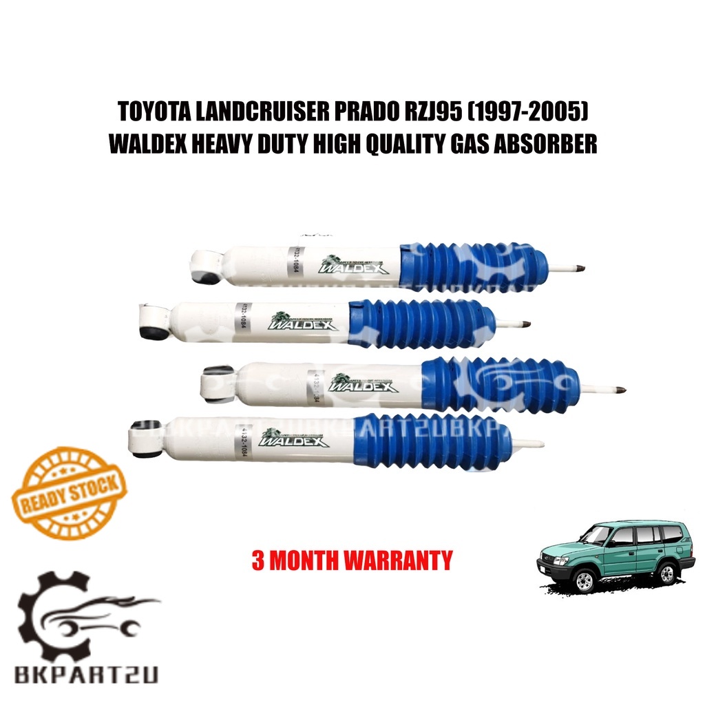 TOYOTA LANDCRUISER PRADO RZJ95 1997-2005 HEAVY DUTY FRONT AND REAR SET ...