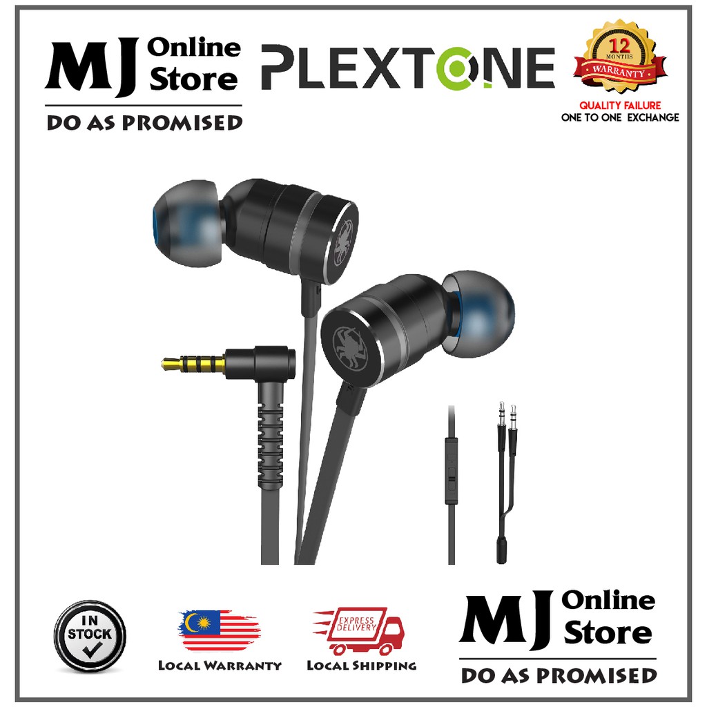 Plextone G20 Mark III Gaming Headphone Stereo Rich Bass Earphone 3.5mm ...