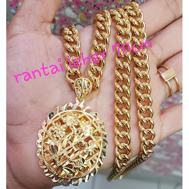 💋 COP 916 PERSIS ORI 💋 EMAS KOREA RANTAI LEHER ( NECKLACE ) 💋 | Shopee Malaysia
