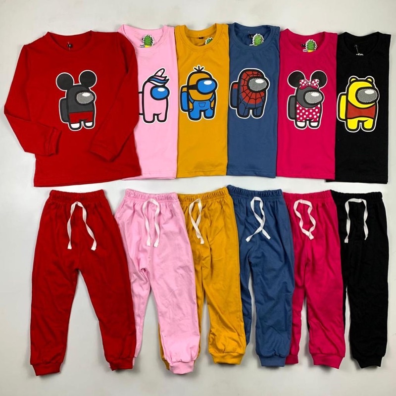 Pajamas LS Among us/Among us Suits/Children's Suits (Girls And Boys ...