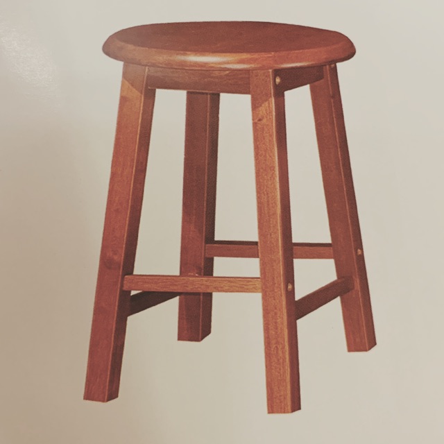 Solid Wooden Round Stool (Export Quality) | Shopee Malaysia