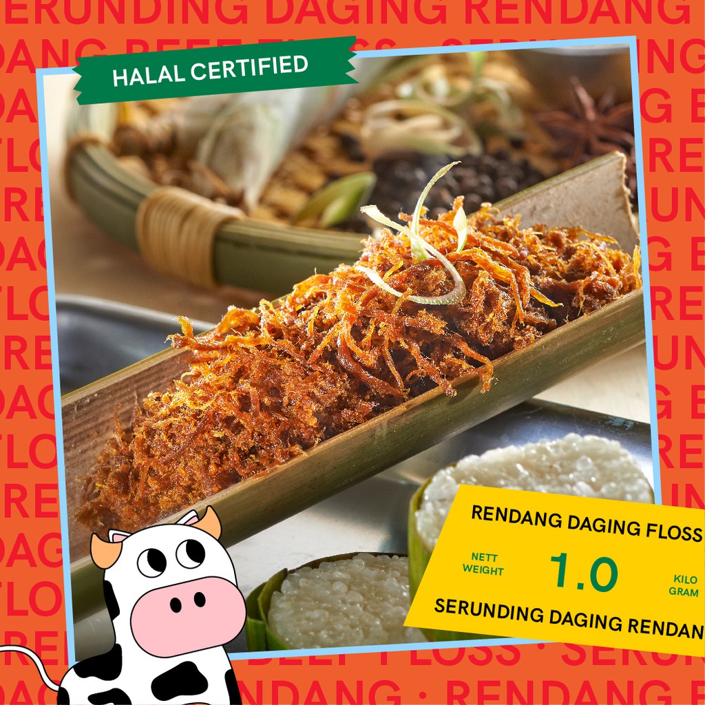 Serunding Daging Rendang / Rendang Beef Floss / 牛肉松 Nett Weight: 200gm ...