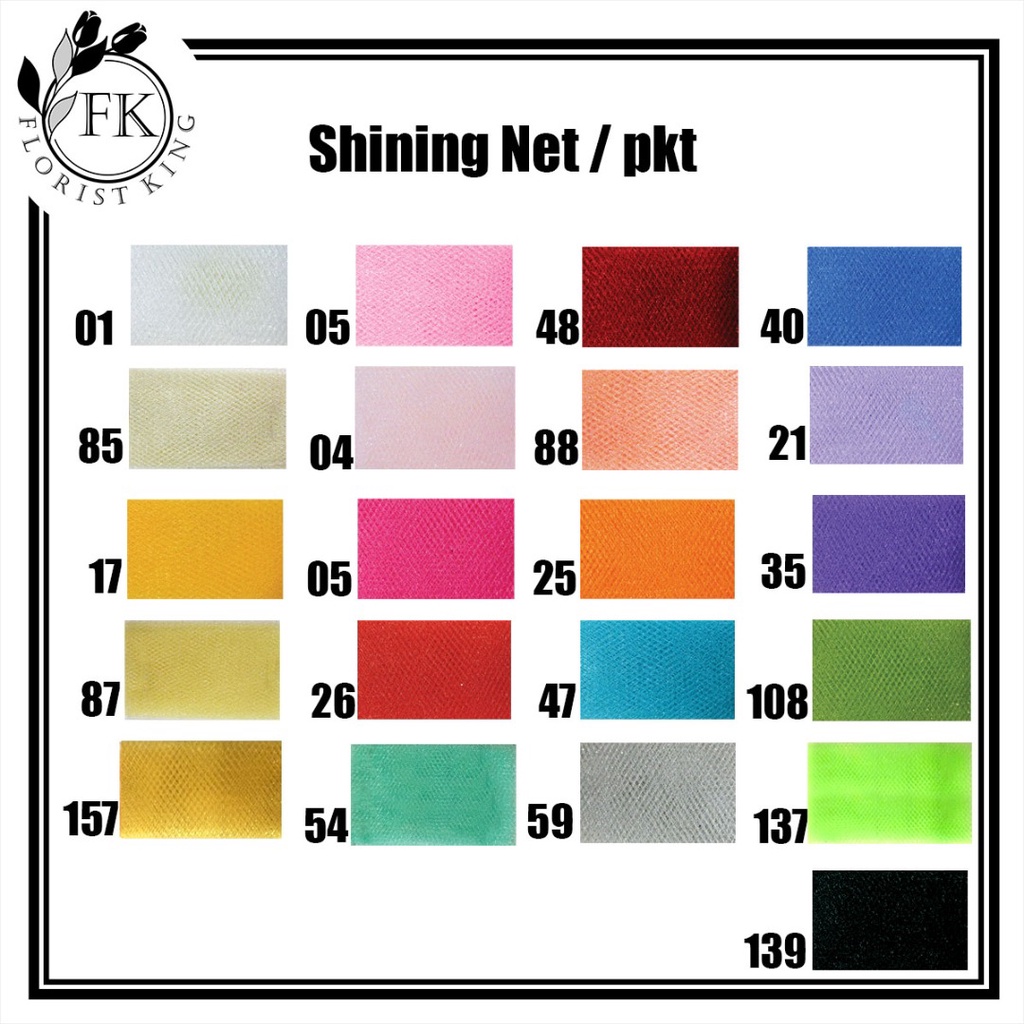 [Ready Stock] Meter | Shining Net | Kain Net Kilat | Net Halus ...