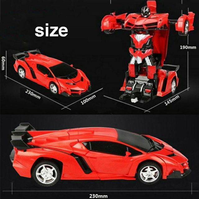 Transformers 2 in 1 Remote control car Kereta control Rc car（Includes ...