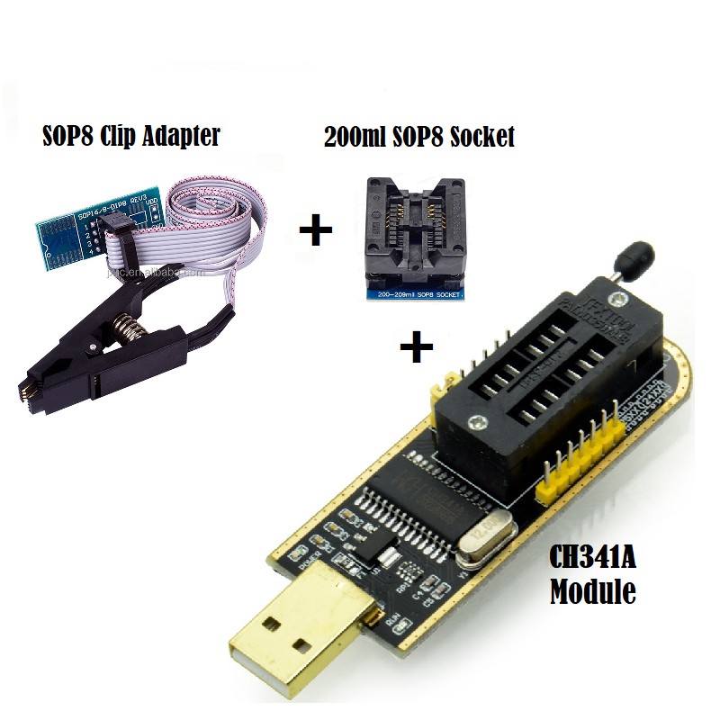 Ready Stock Ch341a Ch341 Usb Eeprom Flash Bios Programmer Module