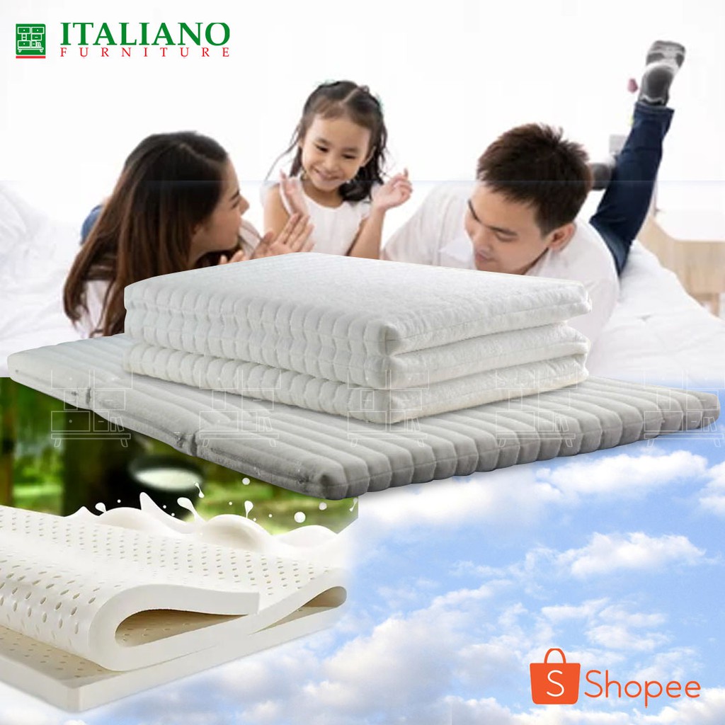 Mylatex Sakura 100% Natural Latex Comfort 3-Fold Foldable Mattress ...