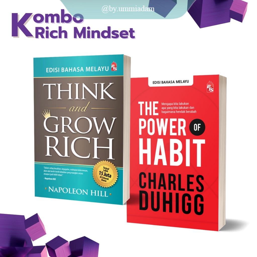 PTS ~ KOMBO: Rich Mindset ~ Think And Grow Rich & The Power of Habit ...