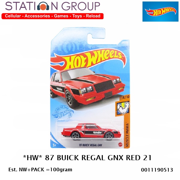 Hot WHEELS 87 BUICK REGAL GNX RED 21 - DIECAST | Shopee Malaysia