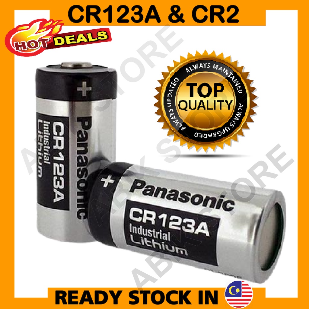 🔥 Panasonic CR123A & CR2 3V Lithium Battery 3V Industry Pack 🔥 | Shopee Malaysia