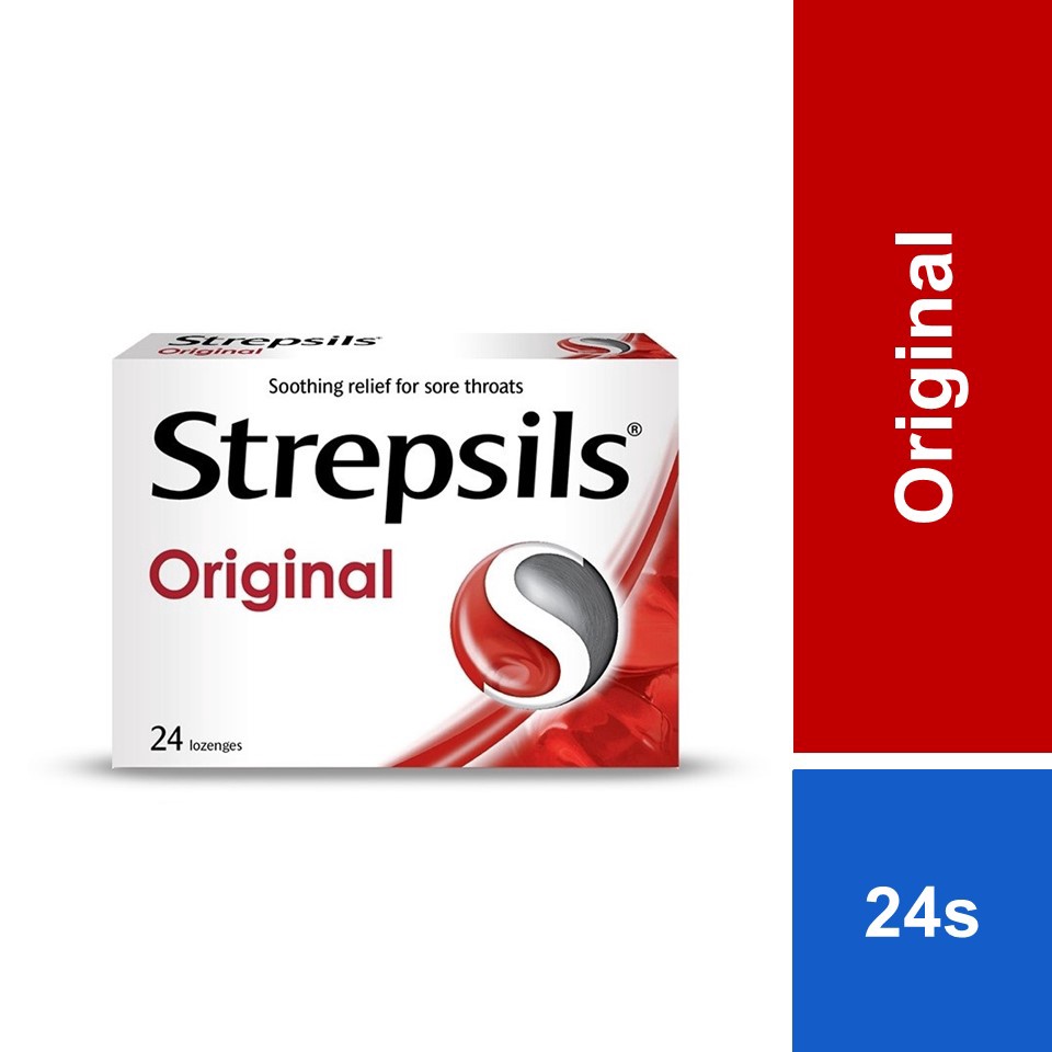Strepsils Lozenges Sore Throat Candy 24pcs Extra Strong Menthol ...
