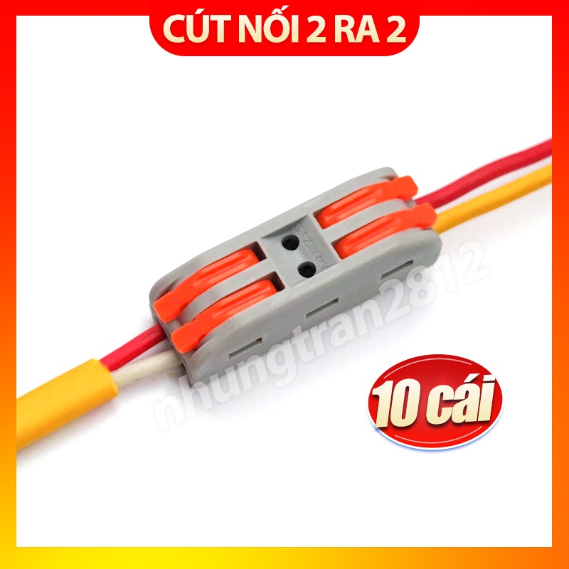 Combo of 10 PCT-222 super-fast double wire connectors - load capacity ...