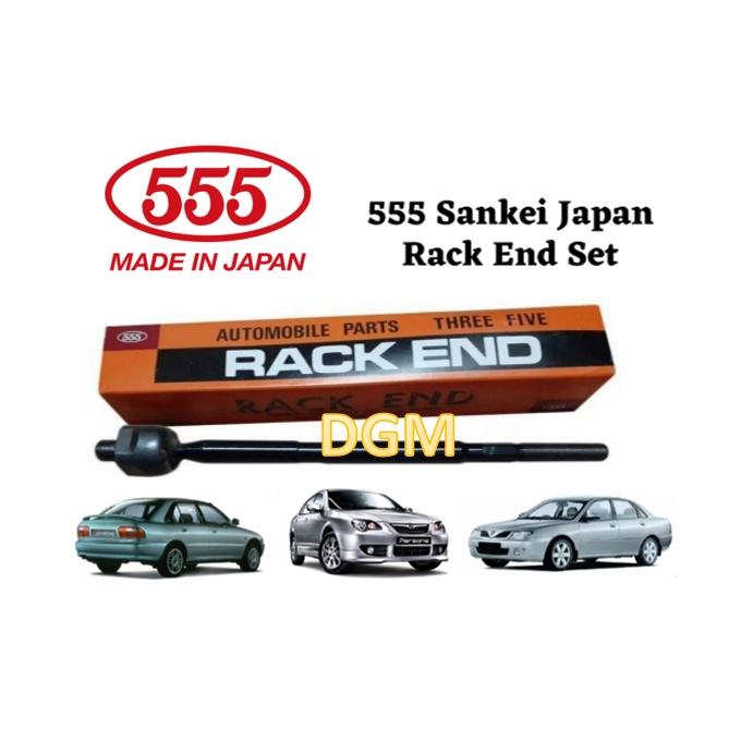 (2pc) Original 555 (Made in Japan) Rack End Set SR-7810 for Proton Wira ...
