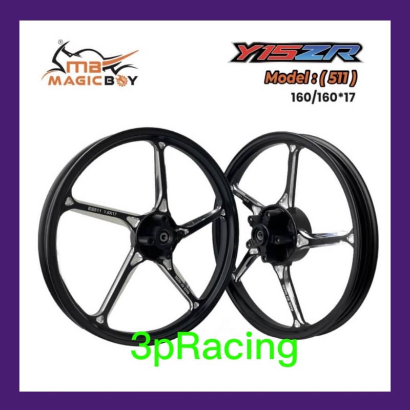 Y15ZR SPORT RIM MAGIC BOY CNC 511 160/160-17 FG511 | Shopee Malaysia
