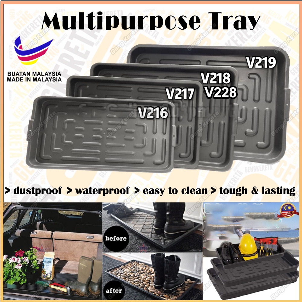 Multipurpose Car Boot Tray All Purpose Plastic Universal One Tray Wet ...