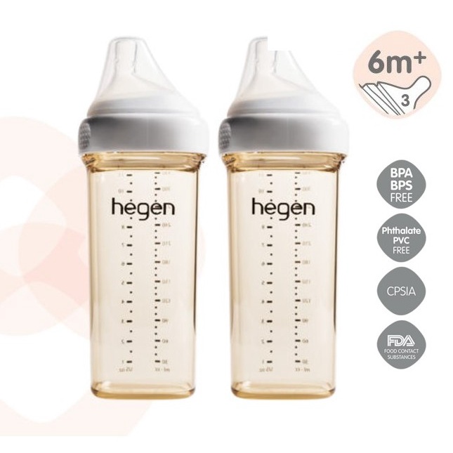 [ 100% Original ] Hegen PCTO Feeding Bottle PPSU 60ml/150ml/240ml/330ml (2oz/5oz/8oz/11oz) Basic ...