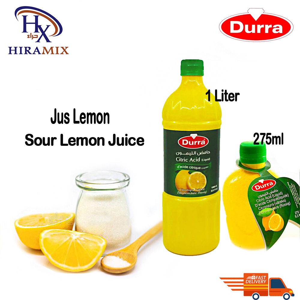 Durra Jus Lemon / Royal Arm Sour Lemon Juice 1000ml / 275ml حامض ليمون ...