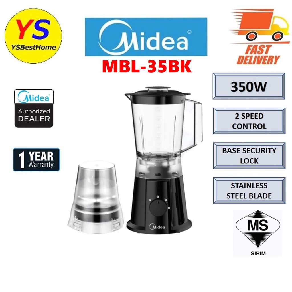 MIDEA 250W 1.2L Blender MBL-25PK/MBL-25GN, MIDEA 350W 1.25L MBL-35BK ...