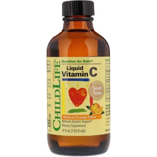 Exp: 07/25 ,ChildLife, Essentials, Liquid Vitamin C, Natural Orange ...