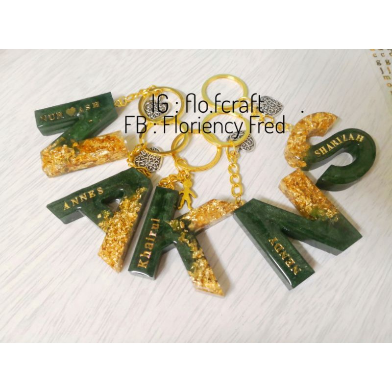 KEYCHAIN HURUF (FREE ADD ON NAME) | Shopee Malaysia