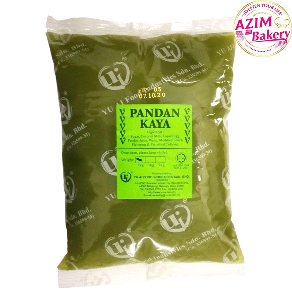 Pandan Kaya 1Kg | Inti Pandan Kaya | Pandan Kaya Filling Pandan Sekaya ...