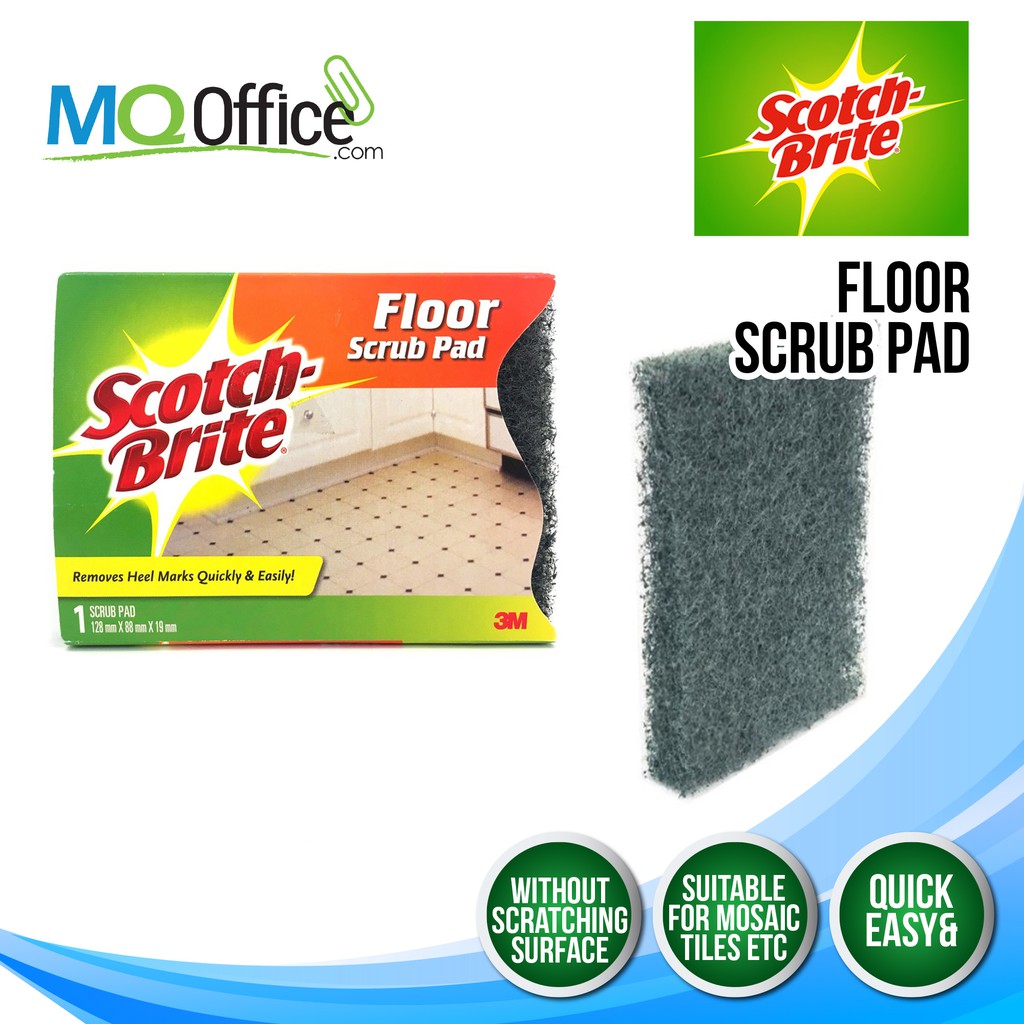 3M Scotch Brite 6622 Floor Scrub Pad Tile Vinyl Laminates Stone Brush ...