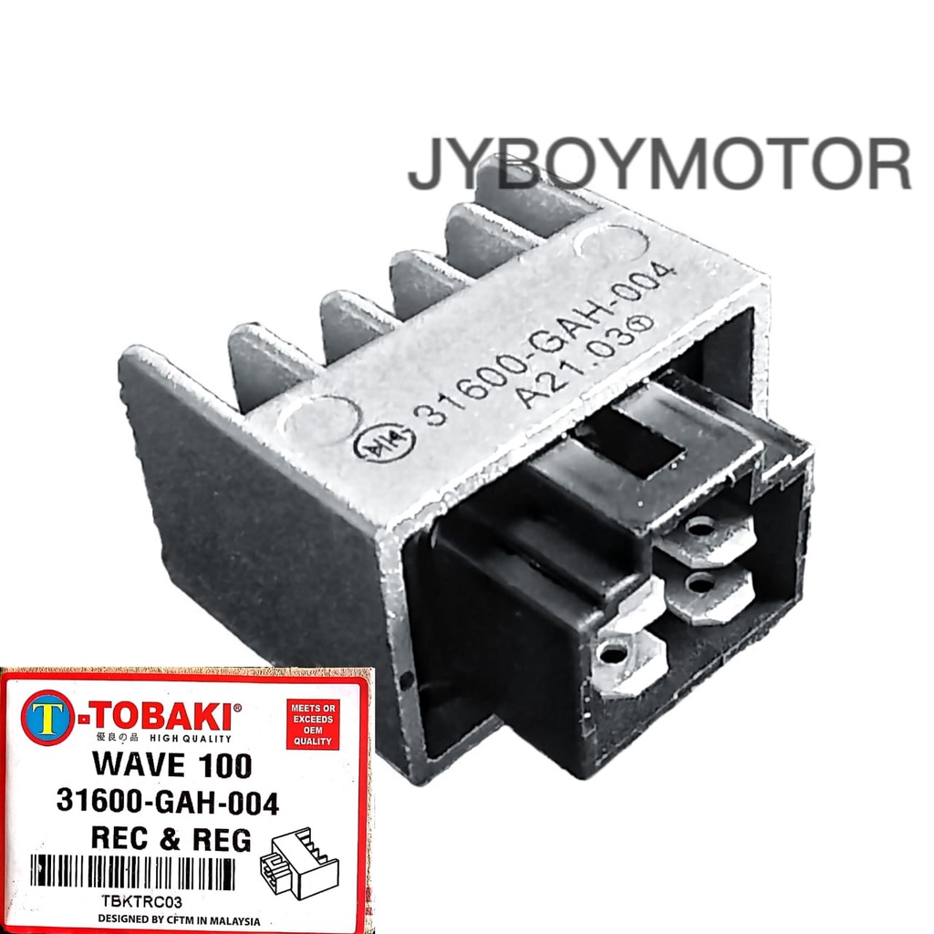 HONDA WAVE100 RECTIFIER & REGULATOR ( REC & REG ) / KATAP LAMPU (31600 ...