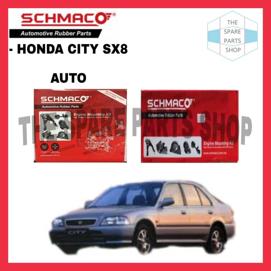 HONDA CITY SX8 AUTO SCHMACO ENGINE MOUNTING KIT SET (4PCS IN 1 SET) - 1 ...