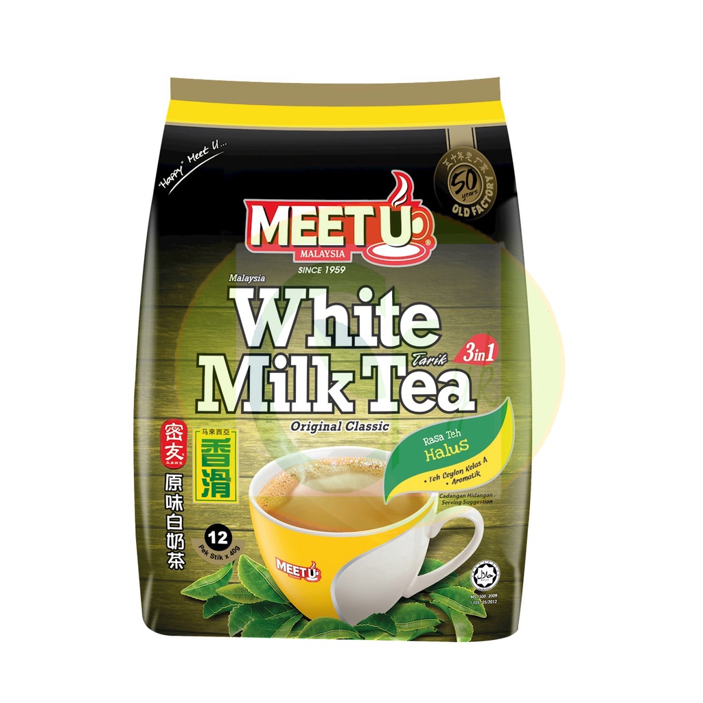 Meet U White Milk Tea 3 In 1 Original 12s x 40g | Shopee Malaysia