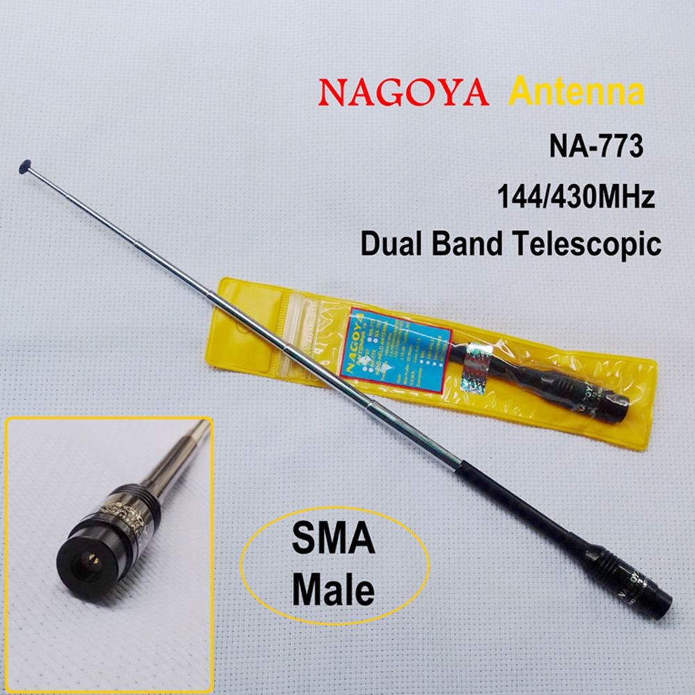 NAGOYA NA-773 UHF VHF Dual Band Expandable Antenna For PUXING/TYT/Yaesu Walkie Talkie Antenna ...