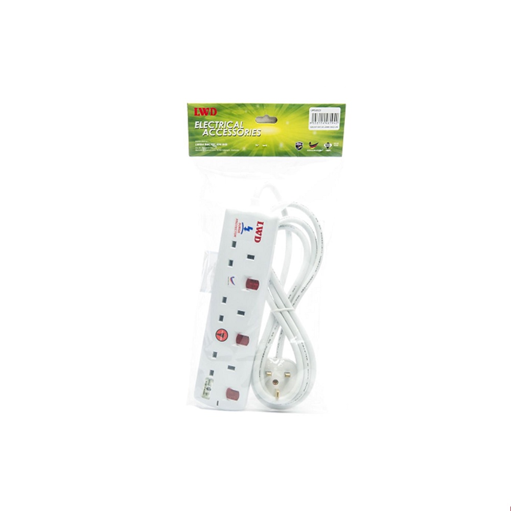 LWD 3 Gang Extension Cable | Shopee Malaysia