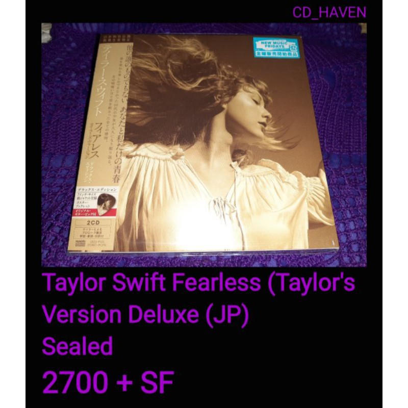 Taylor Swift Fearless Taylor's Version Deluxe (sealed) | Shopee Malaysia