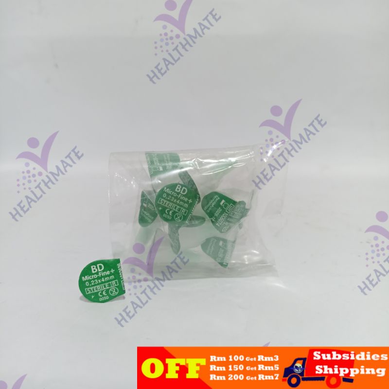 BD Ultra-Fine™ PRO 4mm X (32G)0,23MM Insulin Pen Needles (10'S=1 PACK ...