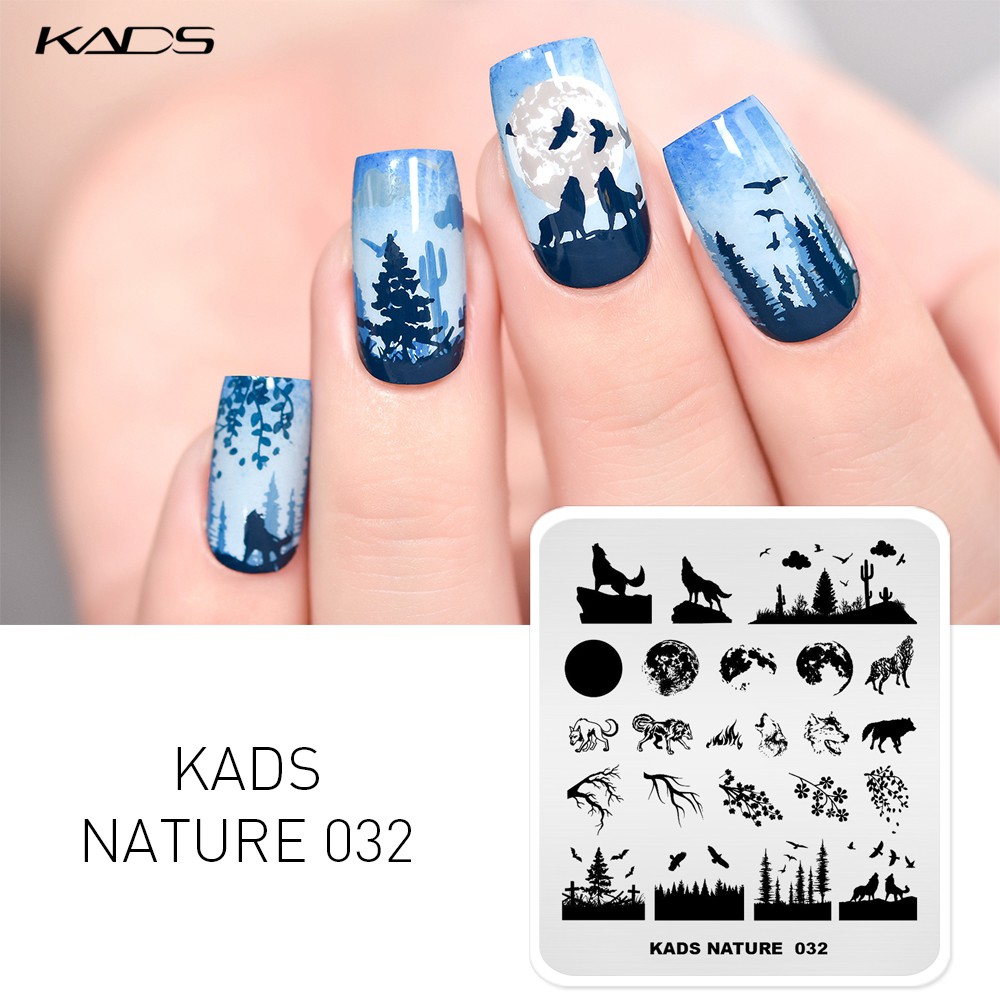 KADS 20 Design Nail Stamping Board Nail Printing Template Image Board ...