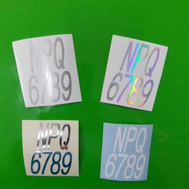 NO PLATE MOTOR STICKER DEPAN (STICKER CUTTING) | Shopee Malaysia