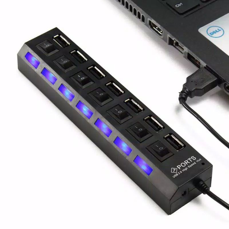 USB Hub Switch 4 port / 7 Port On Off High Speed / USB Hub 4 port ...