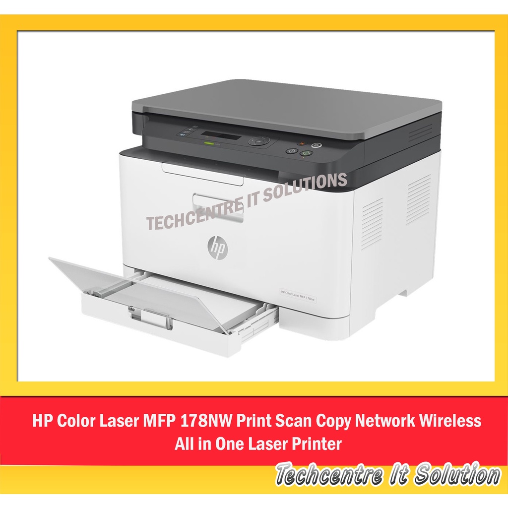 HP Color Laser MFP 178NW Print Scan Copy Network Wireless All in One ...