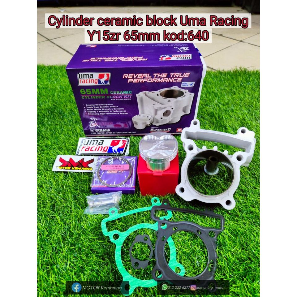 Block BLOK Uma Racing Y15 Y15zr Ysuku 65MM RACE SPEC kod 640 135LC LC ...