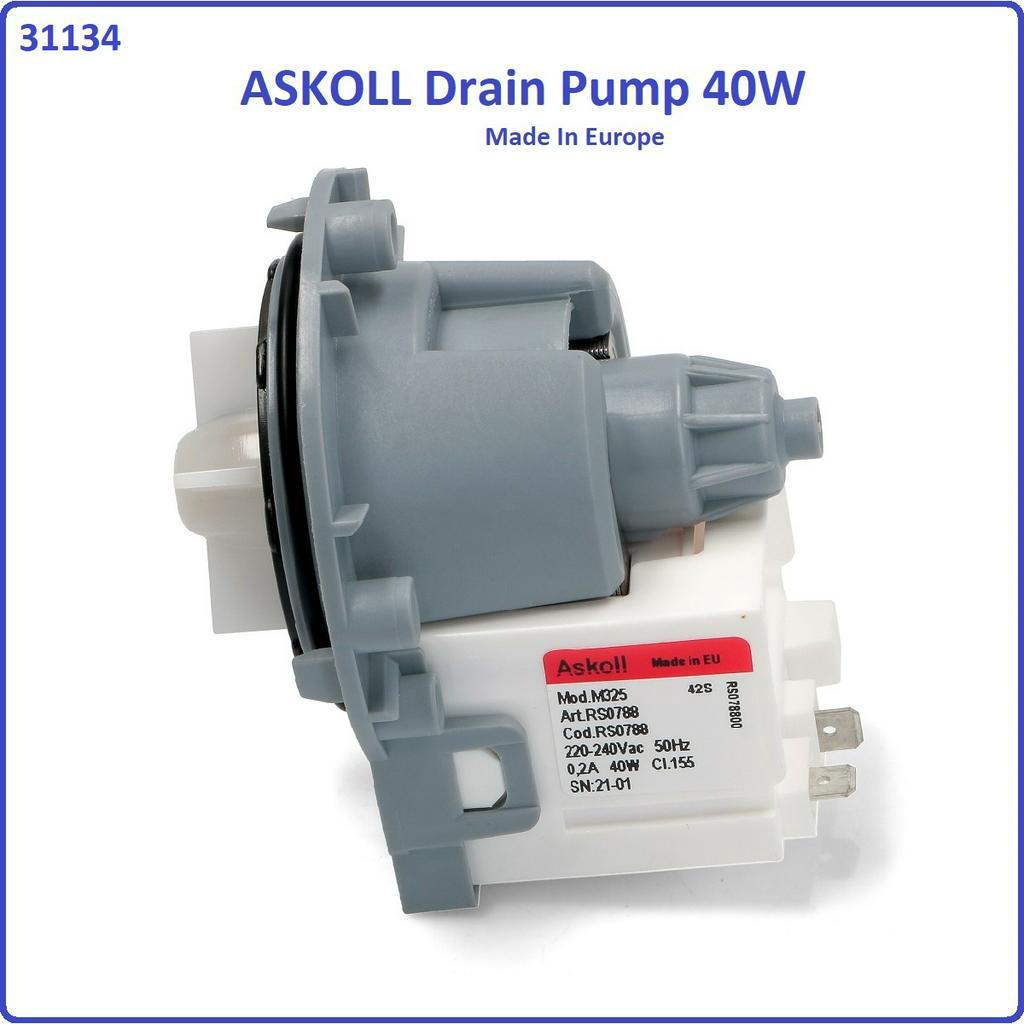 Drain Pump for LG / Samsung / Electrolux by Askoll 40W Copper Coil Made ...