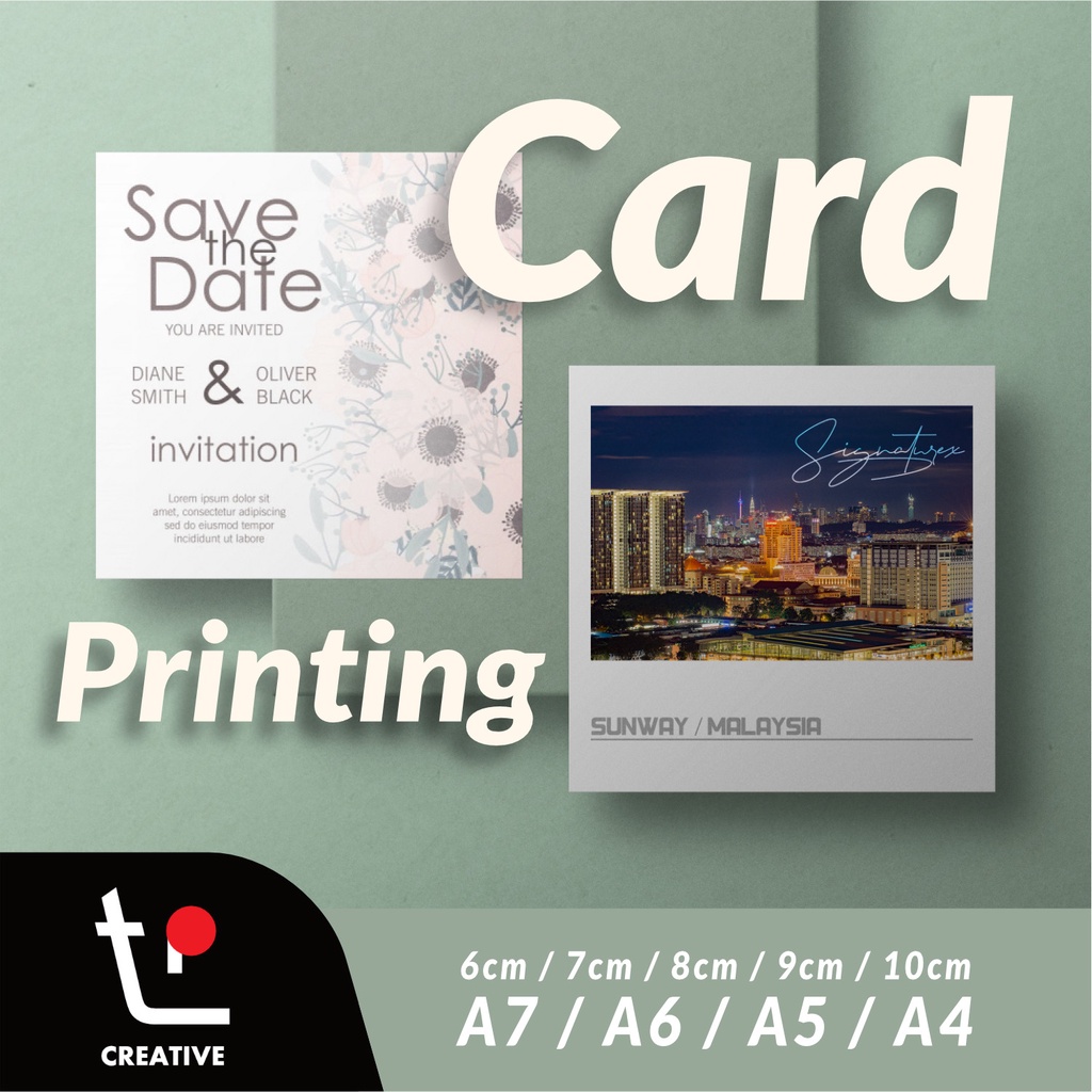 100pcs Thankyou Card / Postcard / Greeting Card / Square card / 6cm ...