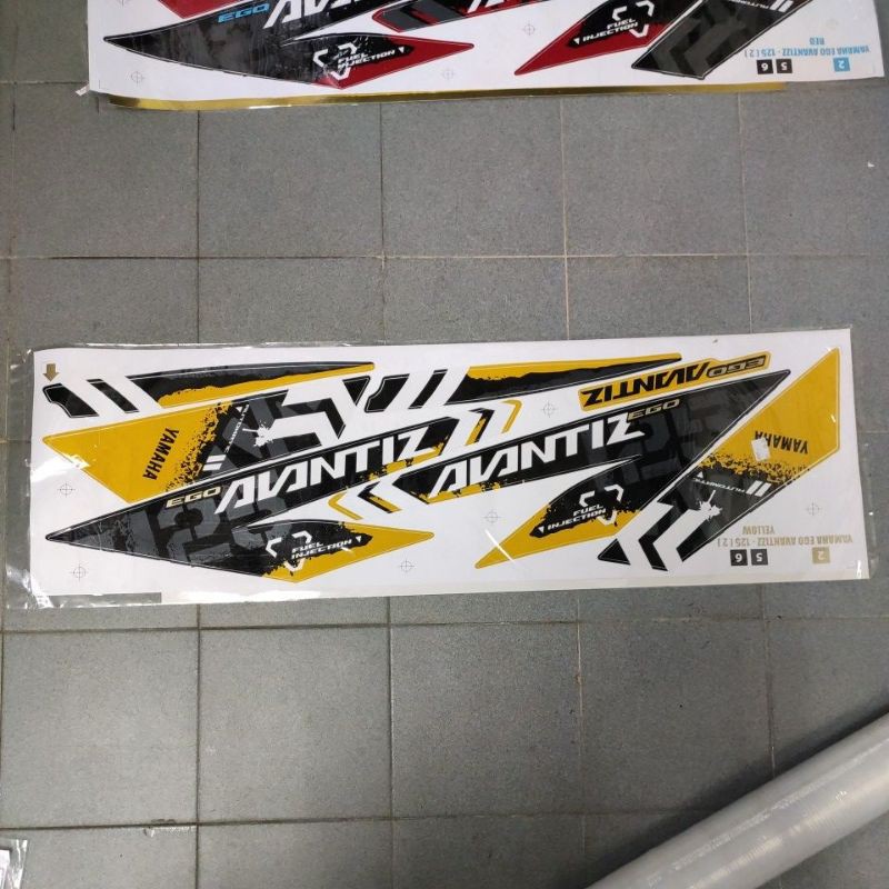Stiker sticker body cover set yamaha ego avantiz (2) stripe | Shopee Malaysia