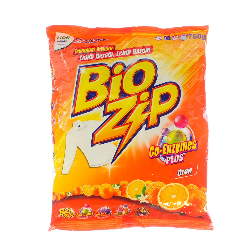 BIO-ZIP SOAP POWDER ORANGE-750G | Shopee Malaysia