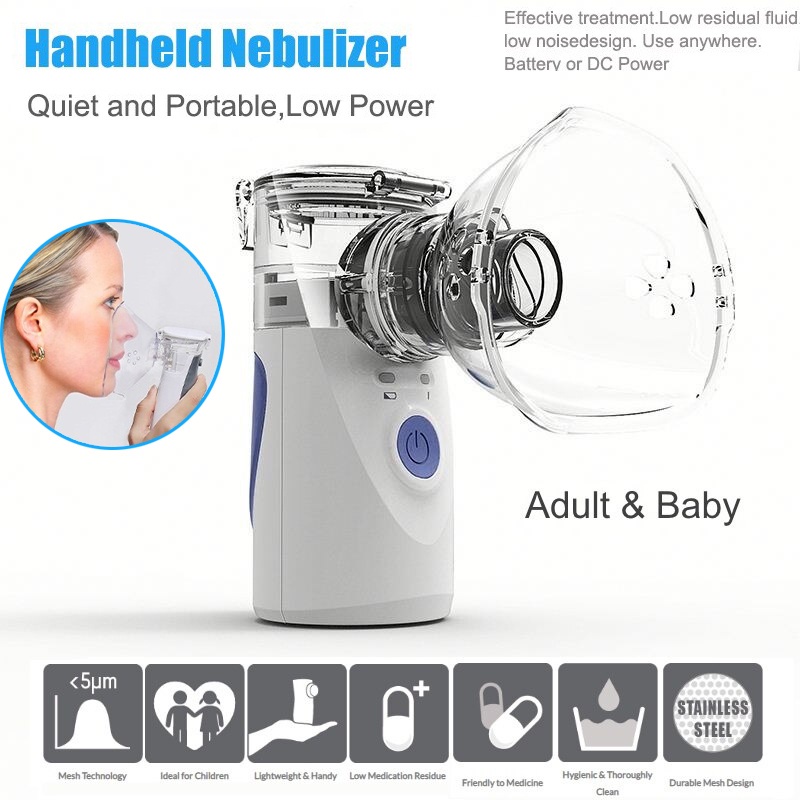 Portable Mini Ultrasonic Coughing Phlegm Mesh Nebulizer Machine ...