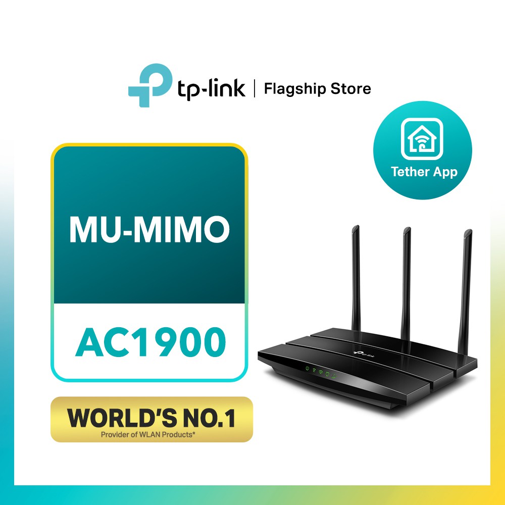 TP-Link AC1900 Archer A8 2.4Ghz+5Ghz MU-MIMO Gigabit Wave2 Wireless ...