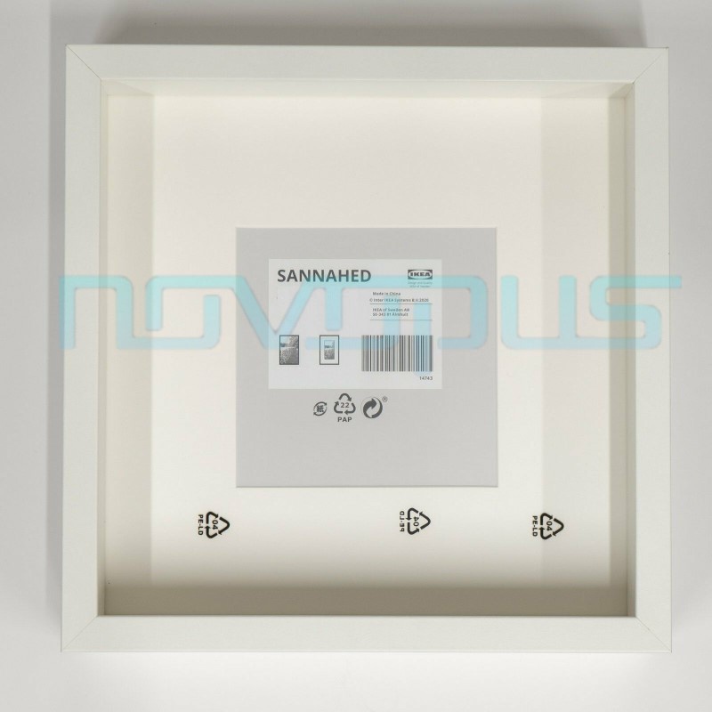 IKEA SANNAHED Hollow Deep Box Square Photo Frame / Bingkai Gambar Petak ...