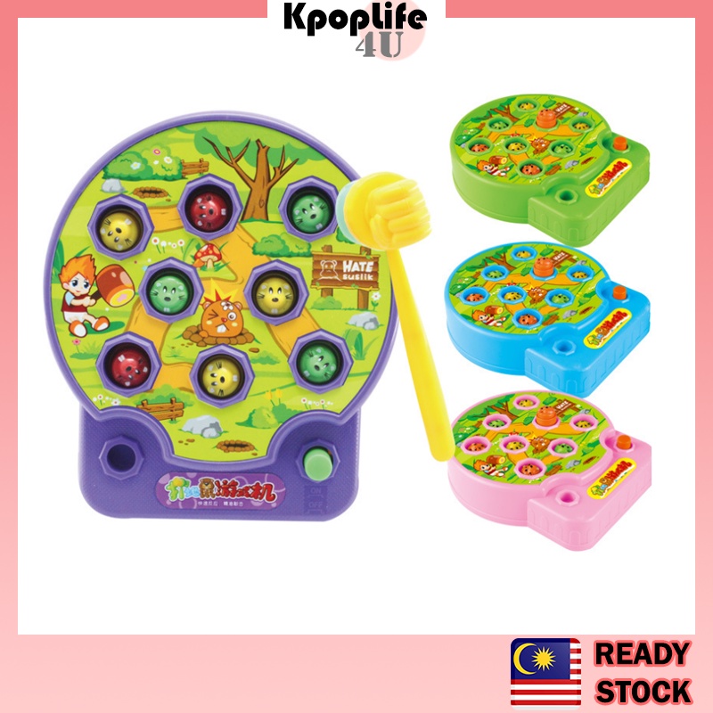 Electronic Whack A Mole Hamster Toy Hammer Pounding Game Toy A Mole ...