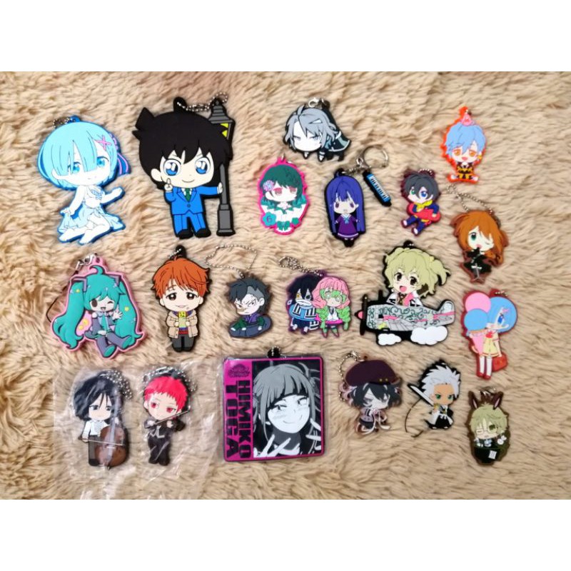 Original BANDAI BANPRESTO JAPAN Anime rubber Keychain KEY RING chain ...