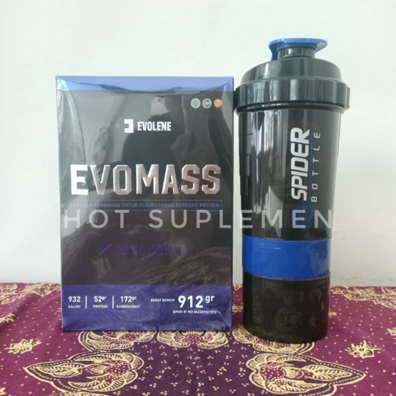 Evolene Evo Mass 2 Lbs 912 Gram EvoMass Gainer 2 Lb 912 Gr BPOM HALAL | Shopee Malaysia