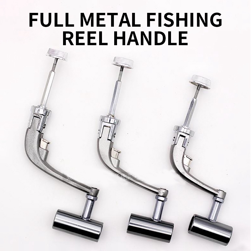 Memancing High Quality Metal Spinning Reel Handle Grip Folding Rocker ...