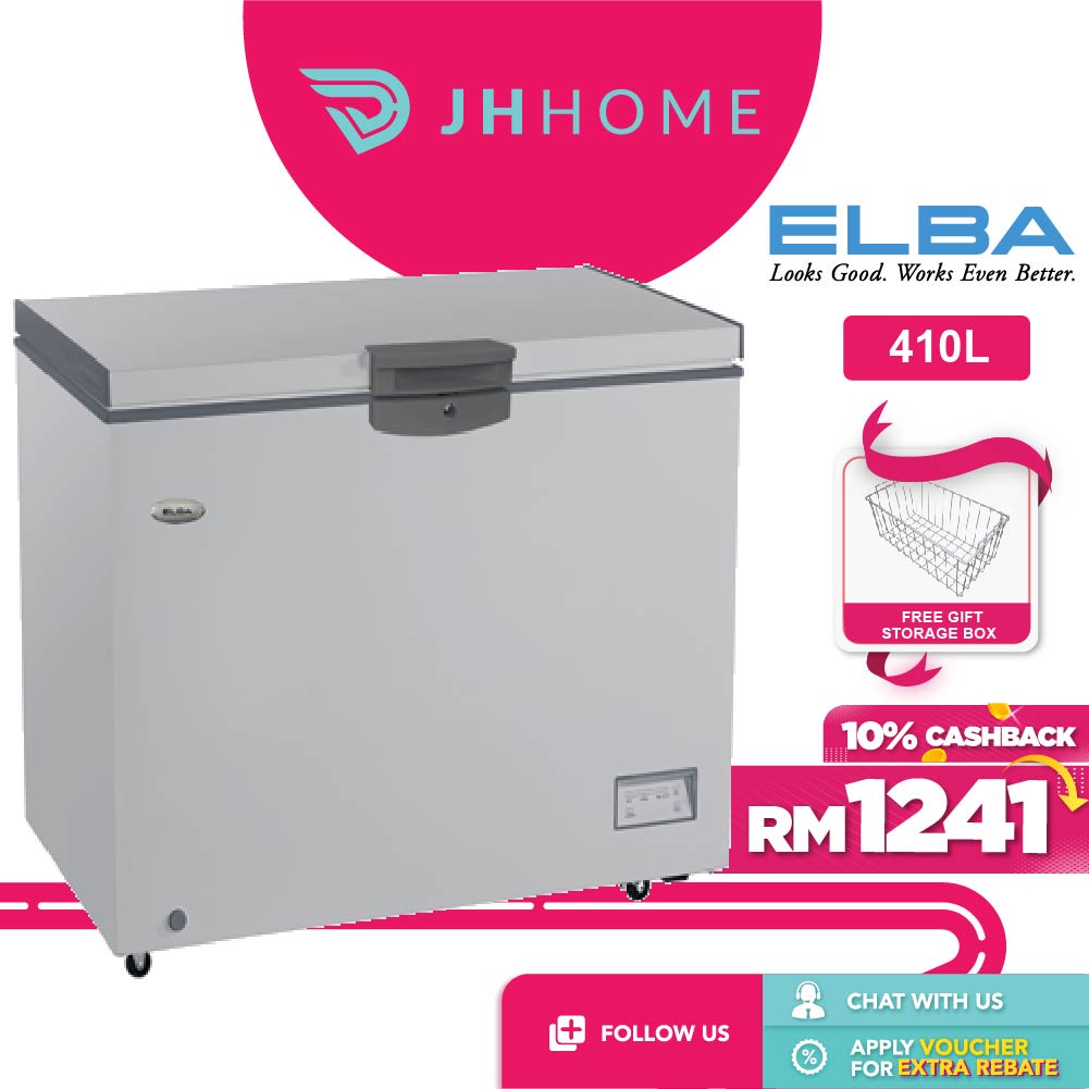Elba 410L Italy Artico Chest Freezer EF-F4132E(GR) | Shopee Malaysia
